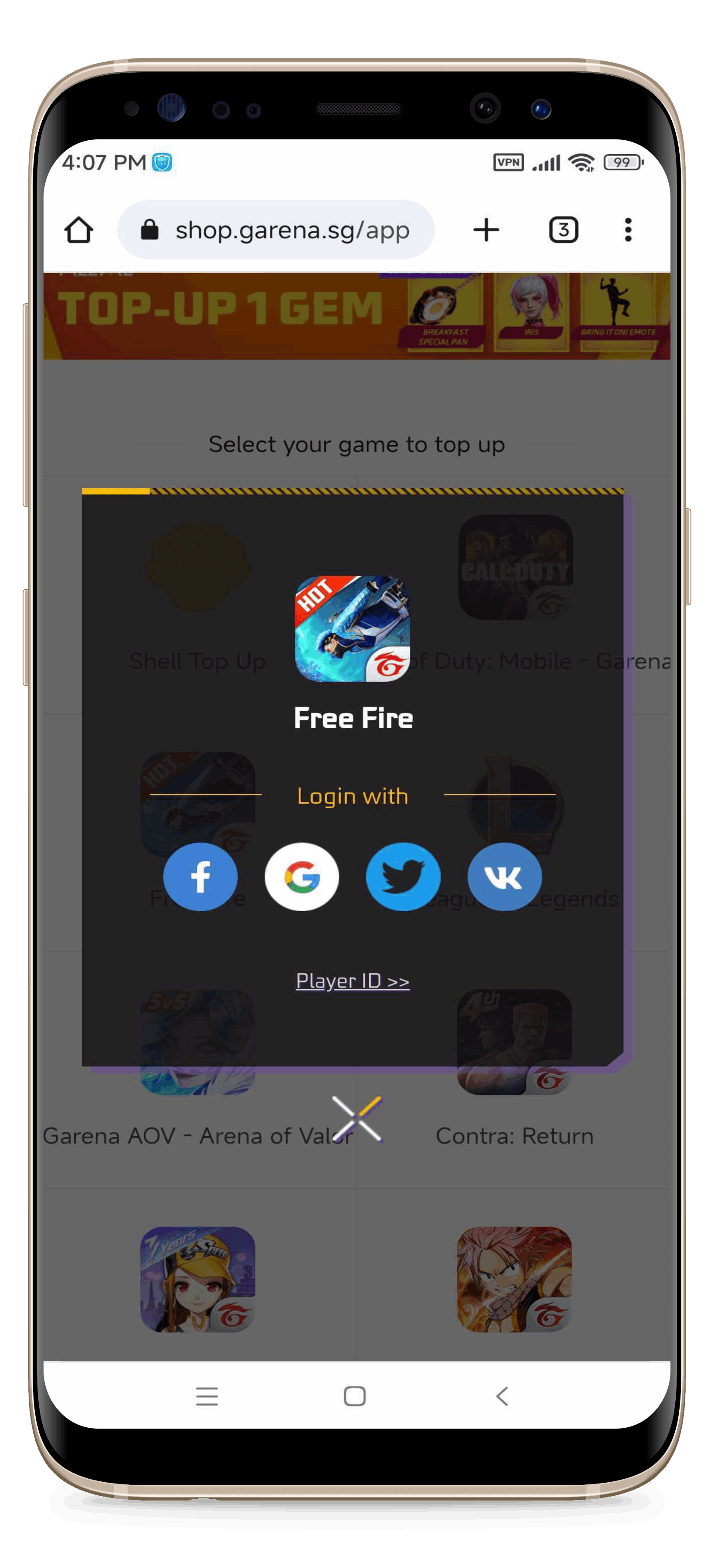 How to redeem Garena Free Fire voucher – Codashop United Arab Emirates